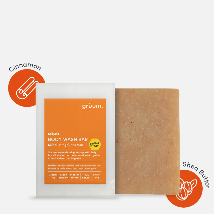 såpa Body Bar - Scintillating Cinnamon | 95g | grüum