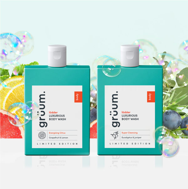 lödder Luxurious Body Wash - Super Cleansing | 250ml | grüum
