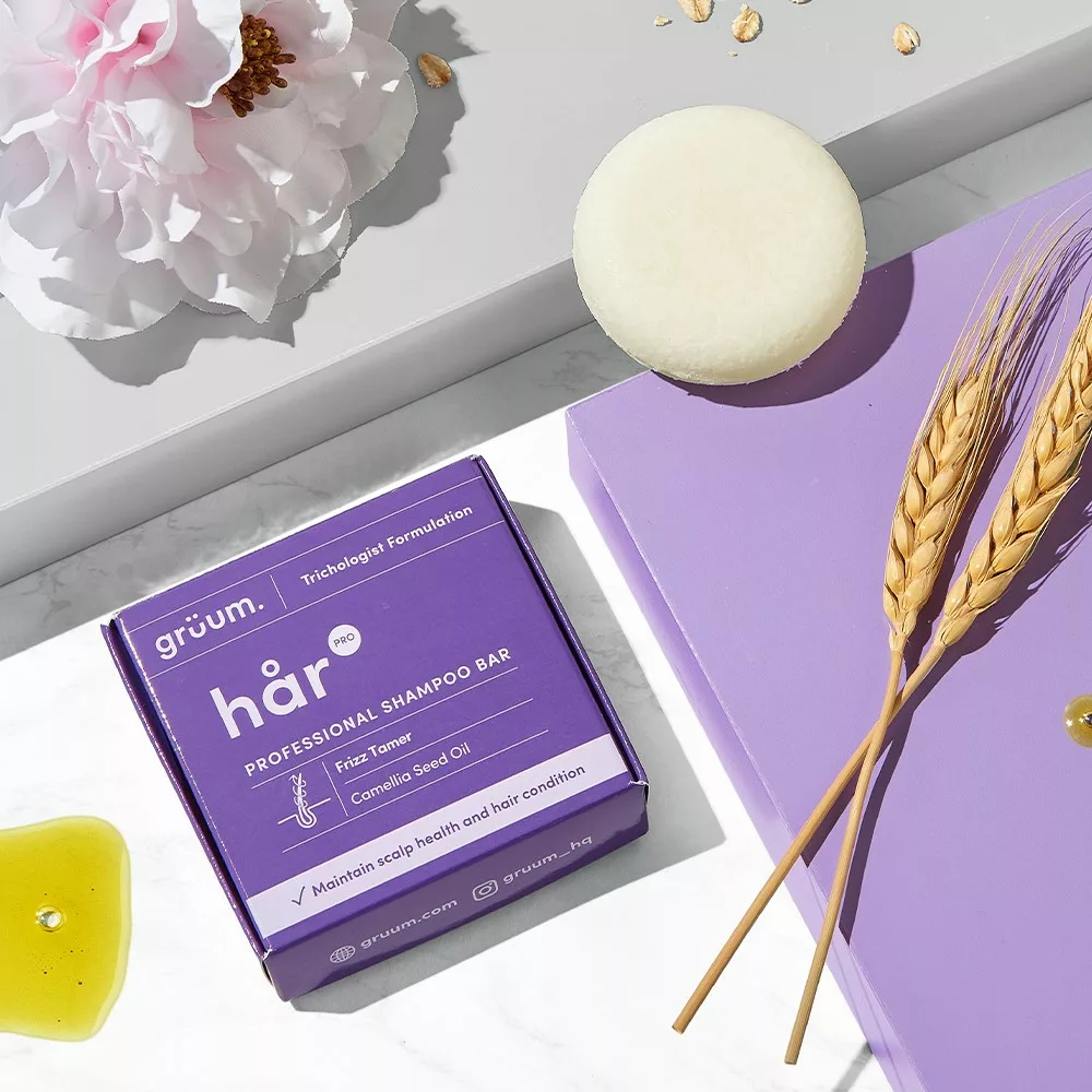 hår Pro Shampoo Bar - Frizz Tamer | 50g | grüum