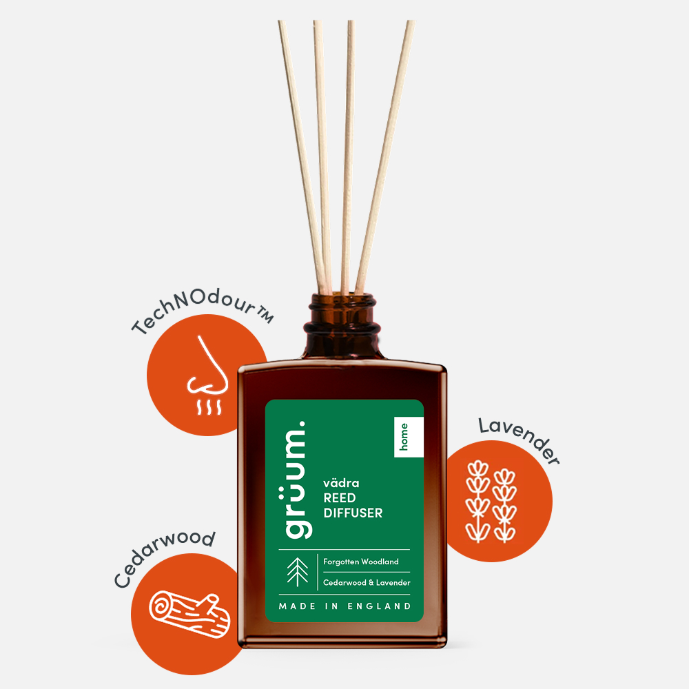 vädra Reed Diffuser - Forgotten Woodland | 30ml | Home | grüum