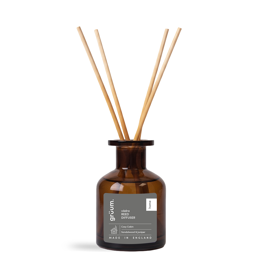 vädra Reed Diffuser - Cosy Cabin | 140ml | Home Fragrance | grüum